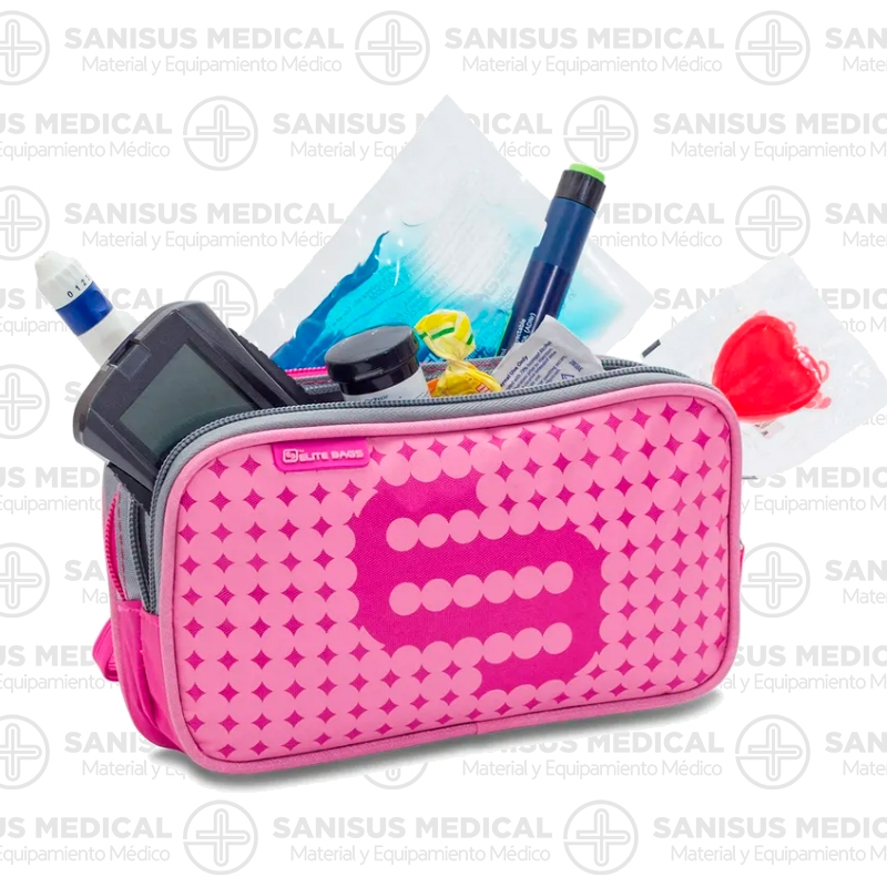 Estuche isotérmico para el kit del diabético Rosa - Sanisus Medical