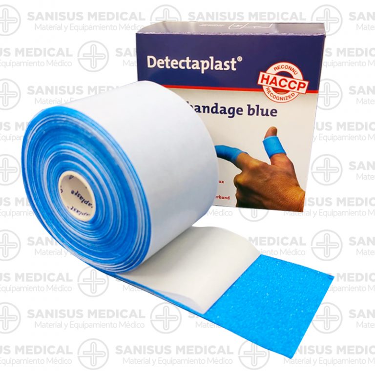 Esparadrapo cohesivo azul para heridas 6 cm. x 4.50 m. - Sanisus Medical