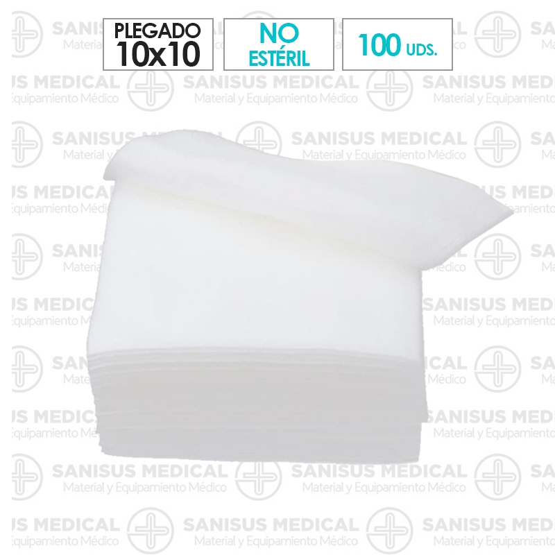 Gasas no Esteriles TNT 10x10cm 100 uds - Sanisus Medical