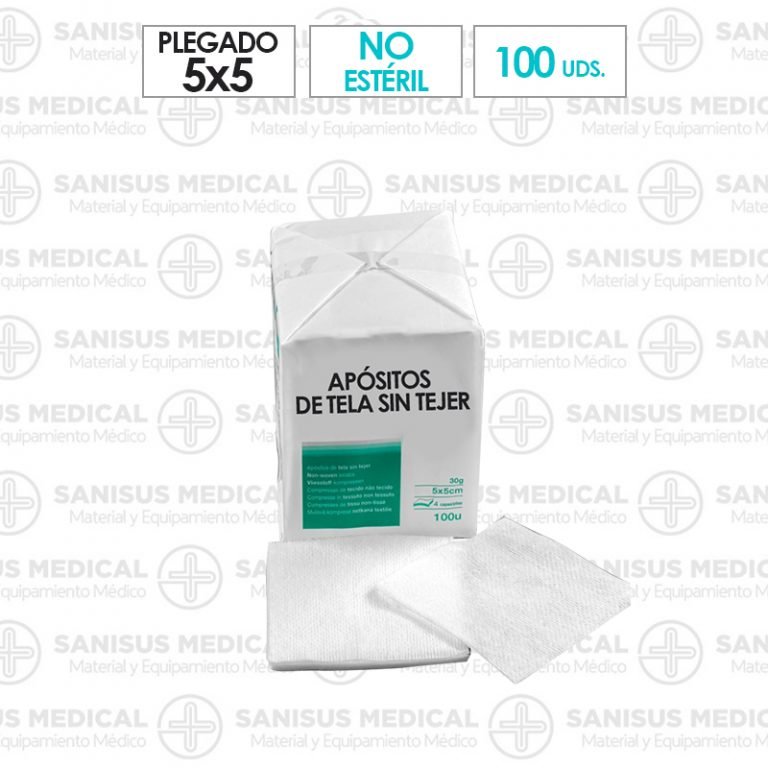 Gasas no Esteriles TNT 5x5cm Paquete de 100 uds
