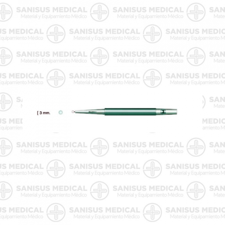 Cureta dermatológica desechable y estéril 3mm 1ud - Sanisus Medical
