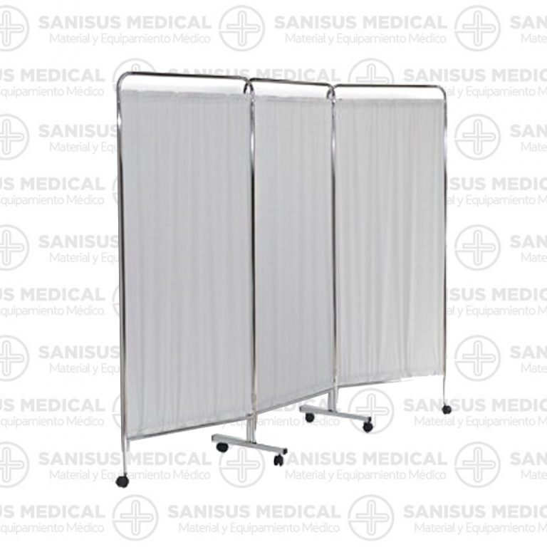 Biombo 3 Cuerpos Acero Inoxidable - Sanisus Medical