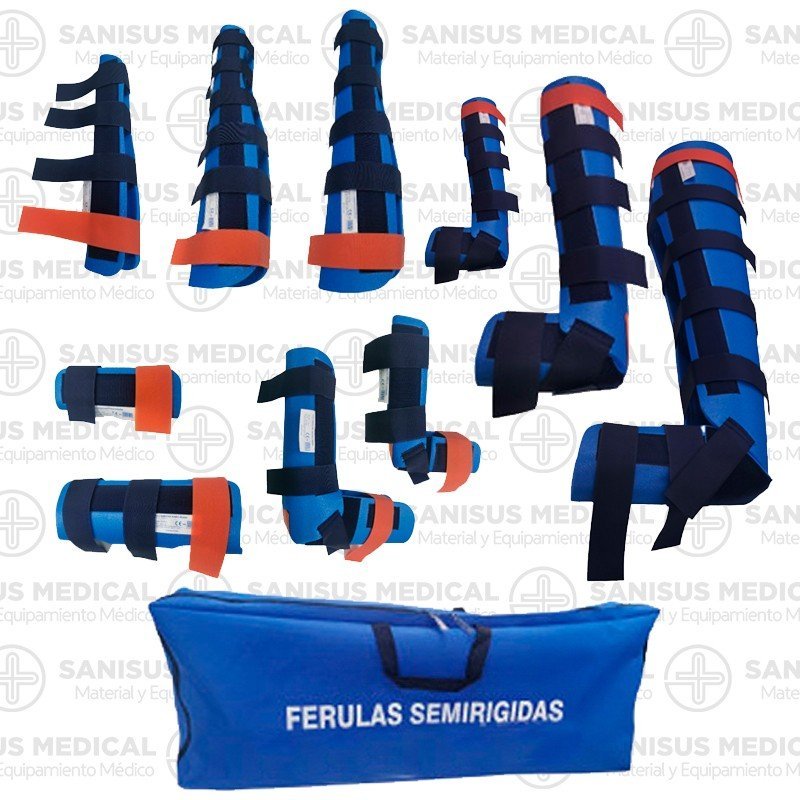FÉRULAS semirrígidas con bolsa de transporte 10 unidades