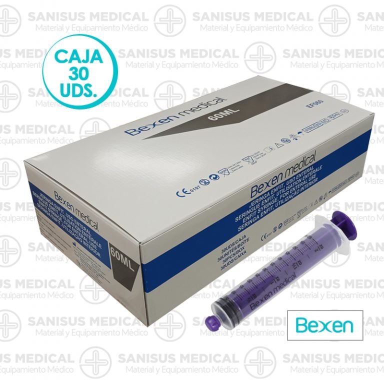 Jeringa Nutrición con conexión Enfit 60ml Caja 30 uds. - Sanisus Medical
