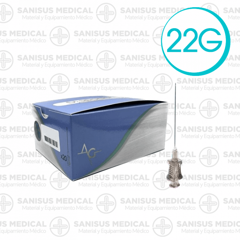 Cánula de relleno facial 22G (0.71 mm) x 50mm