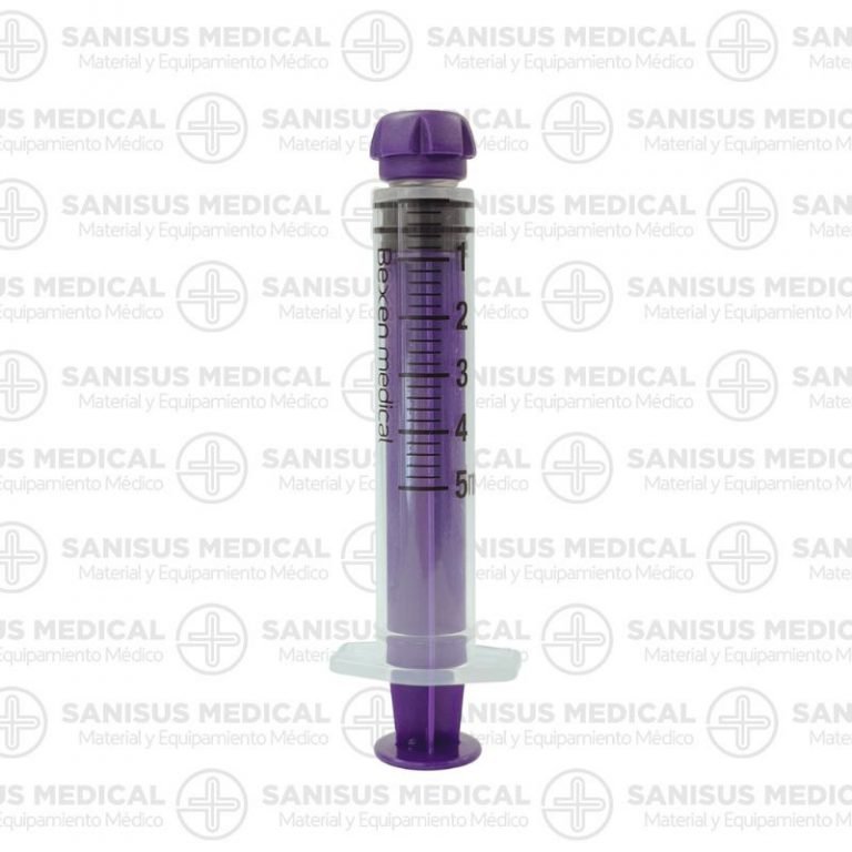 Jeringa 5ml 3CPO nutrición enteral Enfit - Sanisus Medical